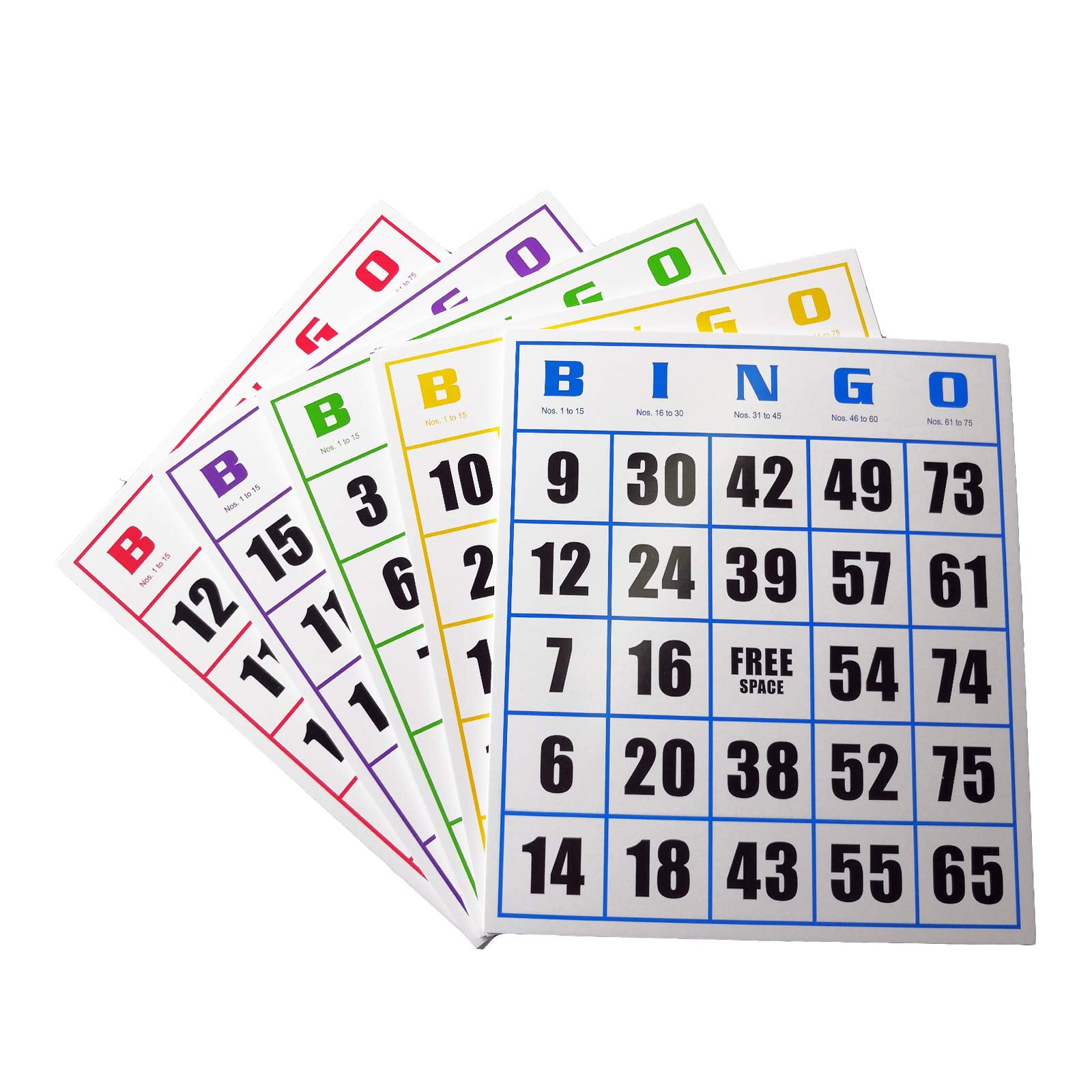 Tarjetas de juego de bingo Yuanhe Jumbo, paquete de 50 tarjetas de ...