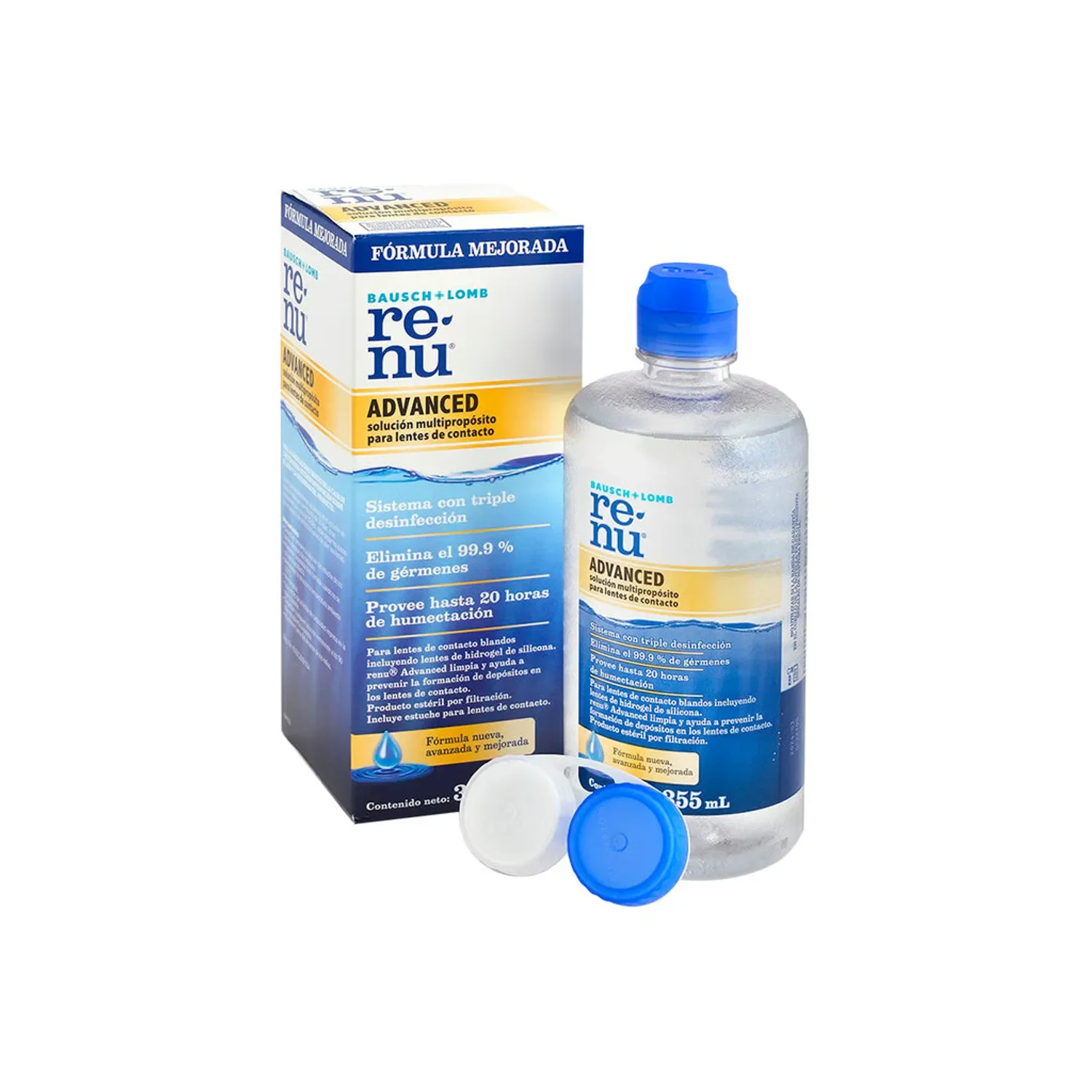 SOLUCION RENU ADVANCED PARA LENTES DE CONTACTOS 355ML | Lider