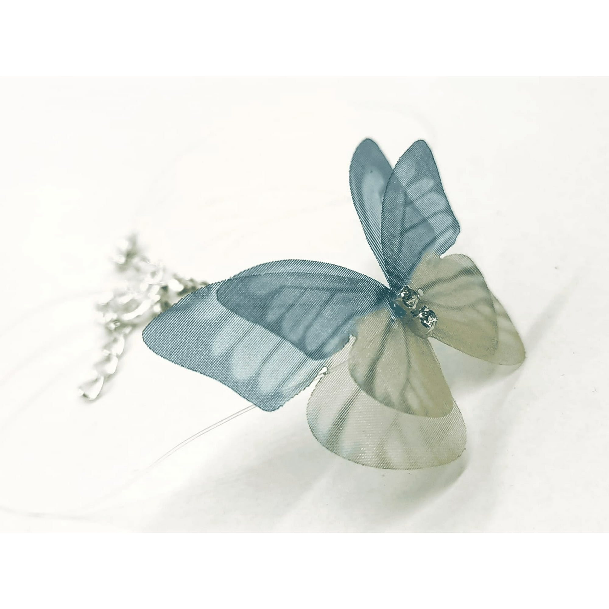 Colgante Cadena Gargantilla Invisible Con Mariposa | Lider