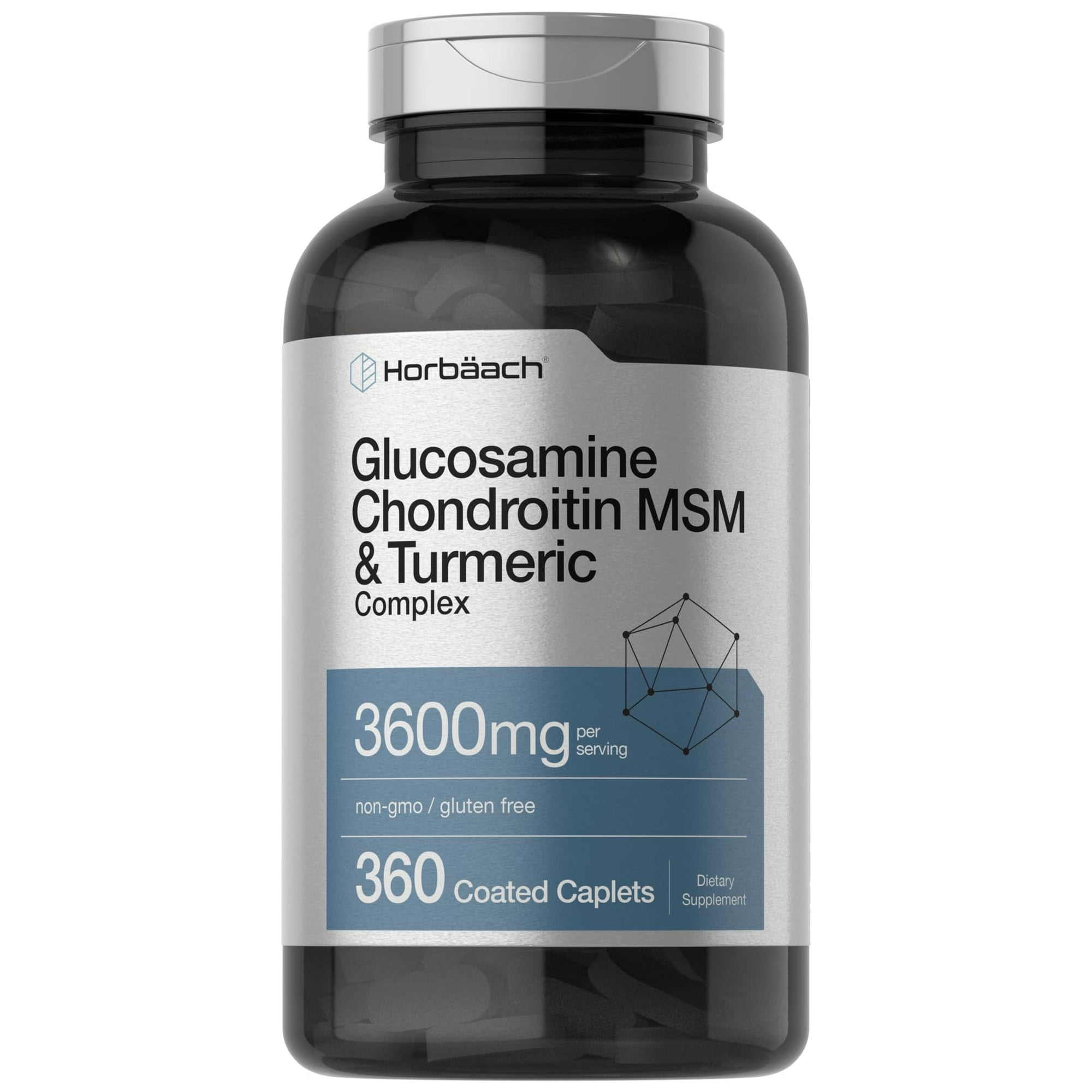 Suplemento Horbäach Glucosamina Condroitina MSM 360 cápsulas | Lider