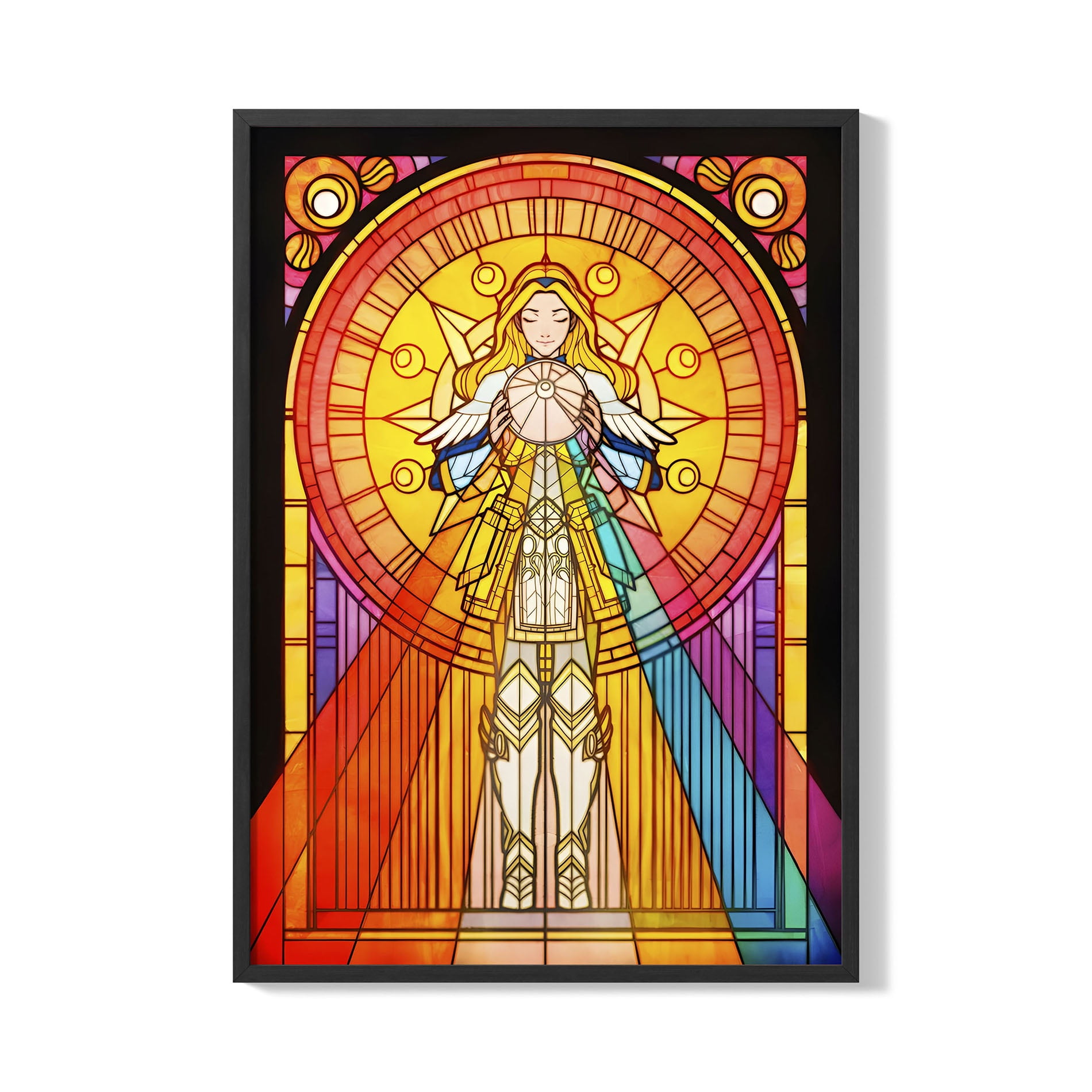 Cuadro Poster Enmarcado League Of Legends Lux Decorativo | Lider