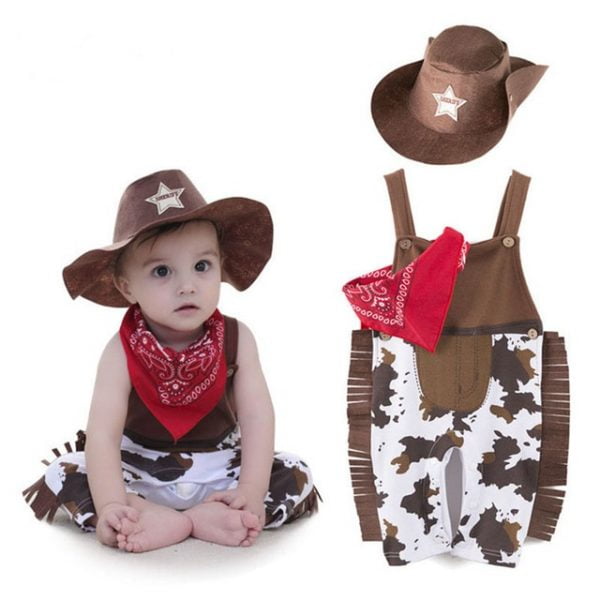 Disfraz Vaquero Para Bebé Excelente Calidad Con Gorro | Lider