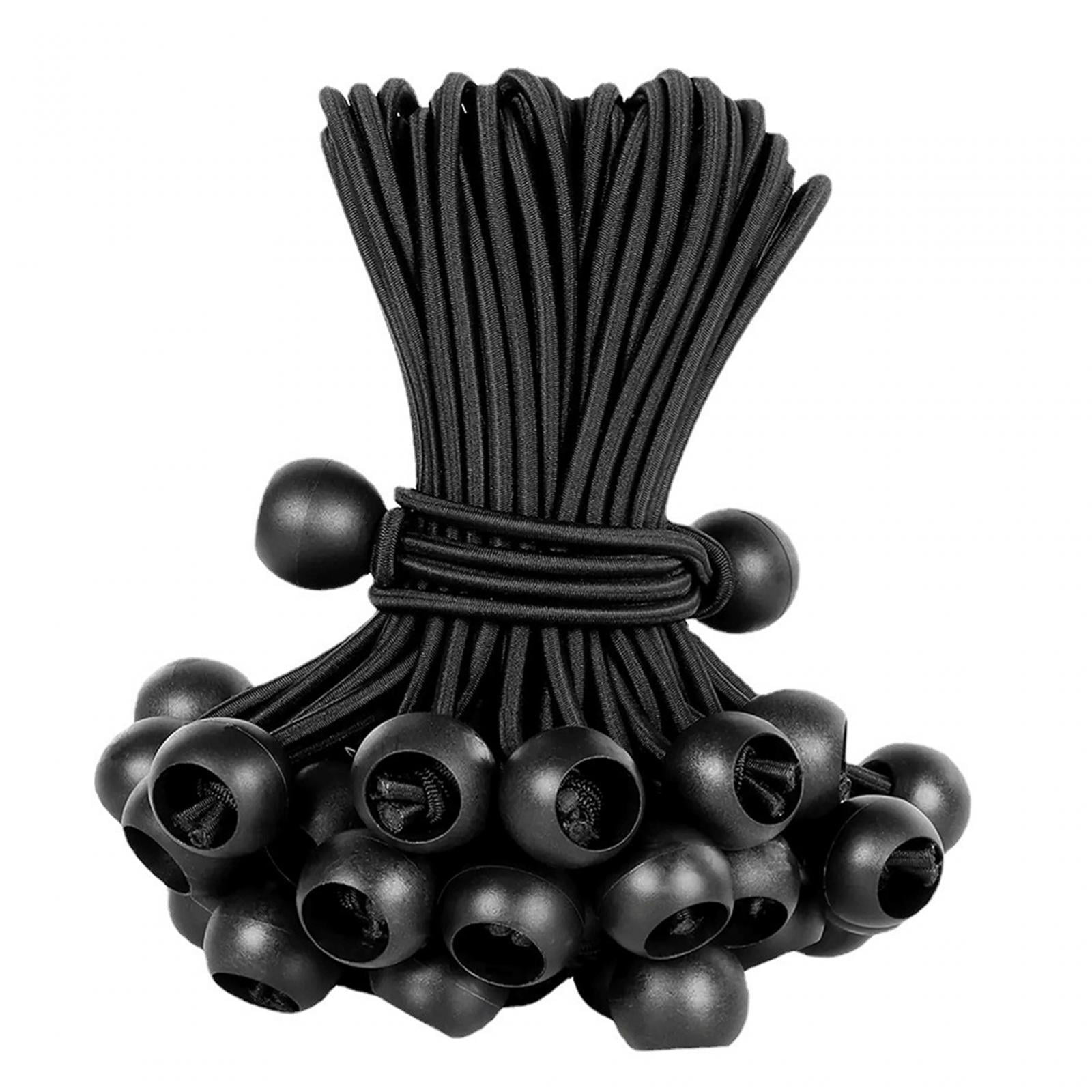 Cuerda Elástica Pack 100 Cuerdas Elásticas para Carpa Negra | Lider