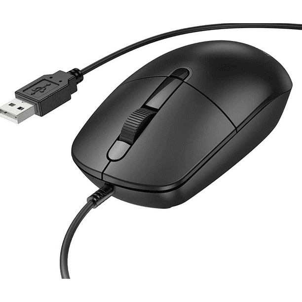Mouse con cable USB 1600DPI Borofone BG17 | Lider