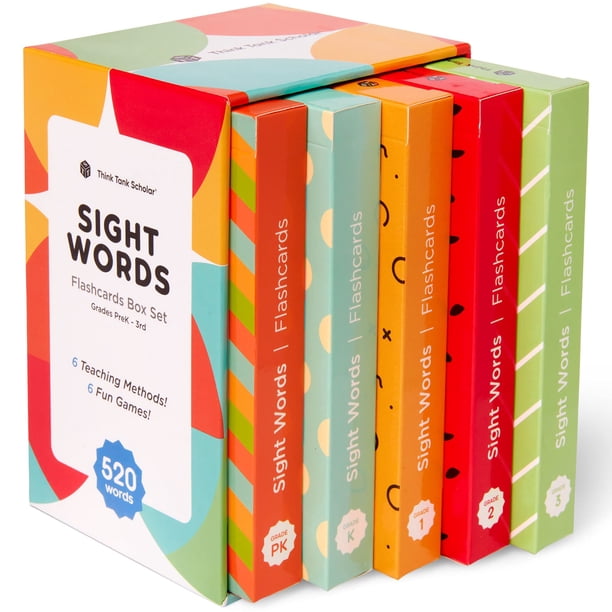 Flash Cards Think Tank Scholar 520 Sight Words Preescolar | Lider