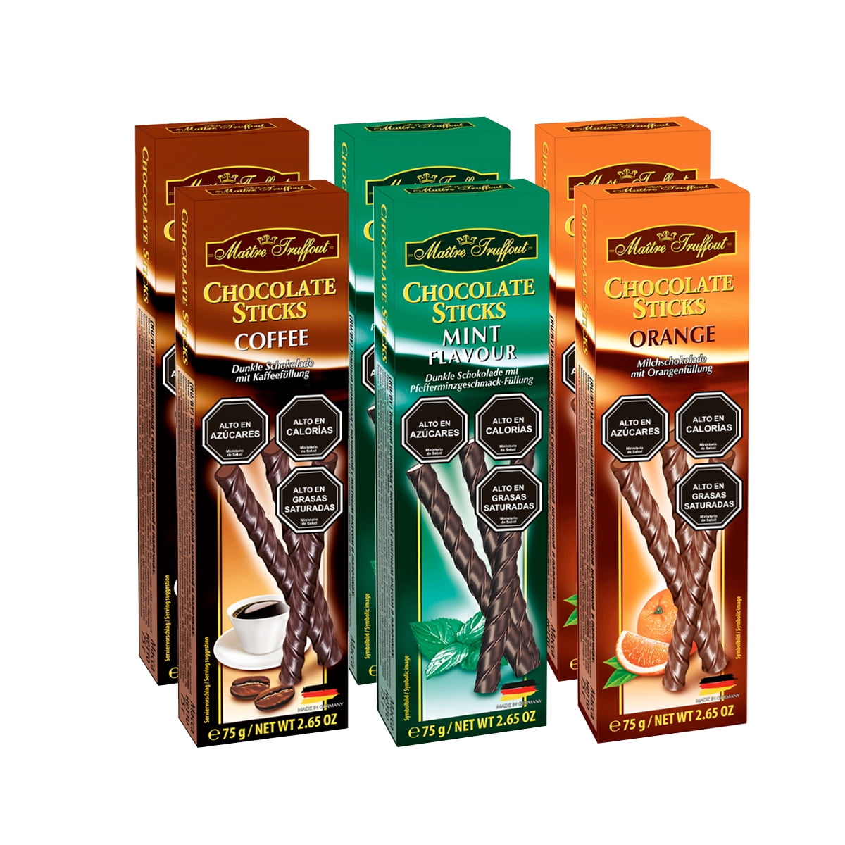 Pack 6 Chocolate stick 75g surtido | Lider