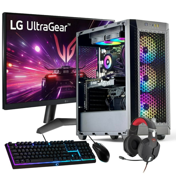 PC GAMER + MONITOR 24 + Perif: AMD RYZEN 5 5600XT 32gb 1Tb RTX 3060 | Lider