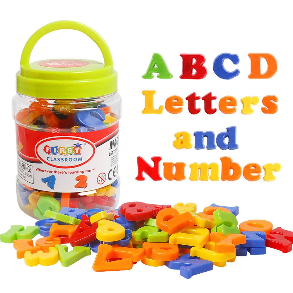 Magnetic Letters Numbers Alphabet ABC Colorful 123 Refrigerator Fridge ...