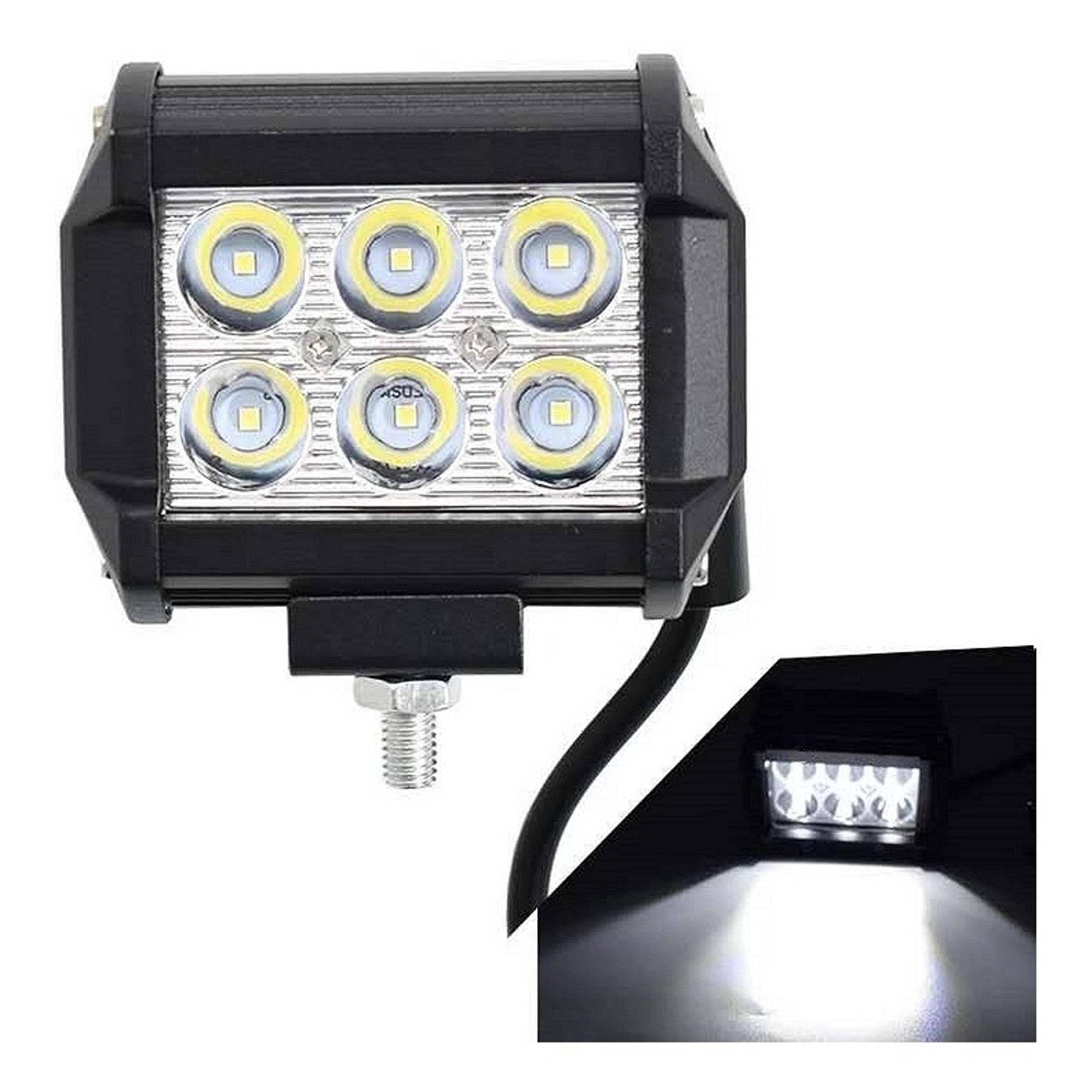 Barra Focos Neblineros Led 18w Blanco Expansion Auto Moto | Lider