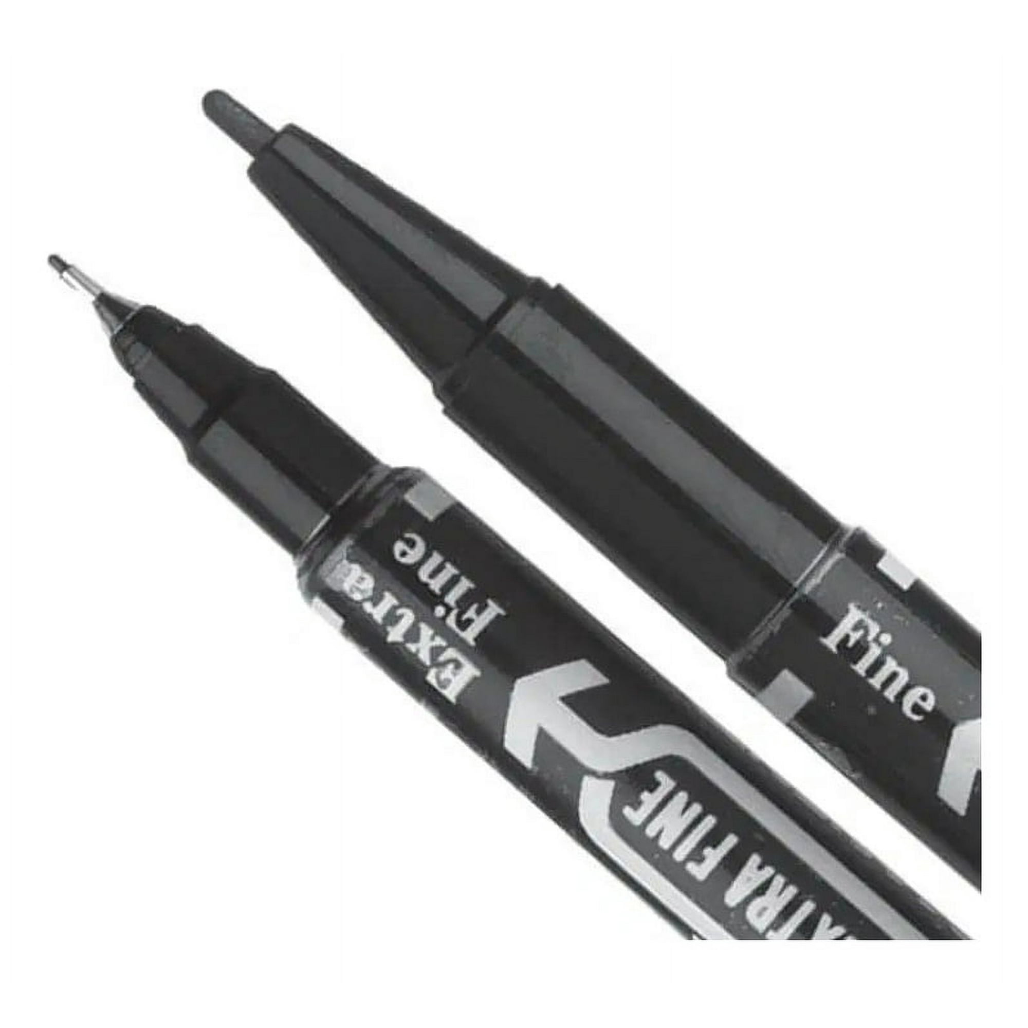 Set 10 Marcador Permanente Doble Punta Fina Y Ultra Fina | Lider