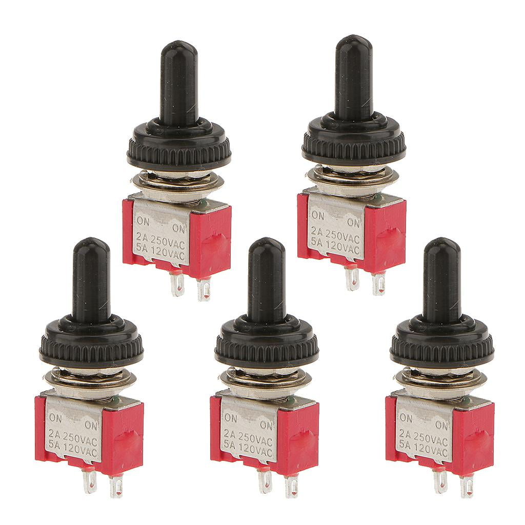 5 X Mini Interruptor De Palanca Pequeño De Encendido/apagado + Cubierta ...