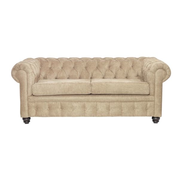 Sofá Manchester Capitone 3C Monza Beige | Lider