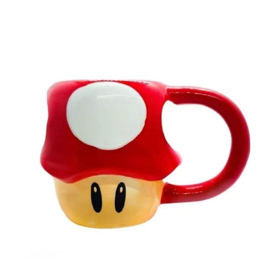 Tazon Taza 3d Hongo Toad rojo Super Mario Bross | Lider
