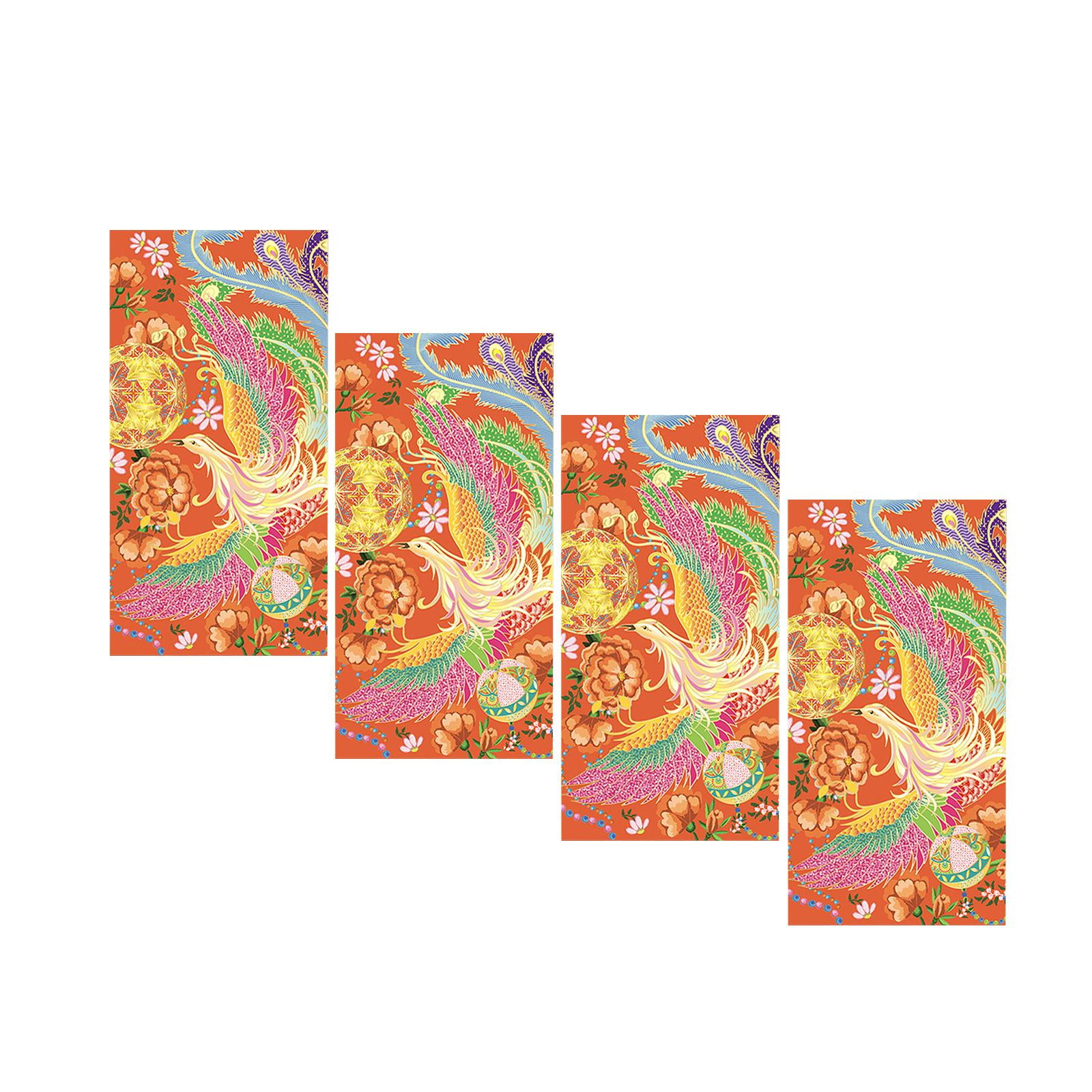 4 Piezas Sobres Rojos De Año Nuevo Lunar Chino Para Fiesta De Baby ...