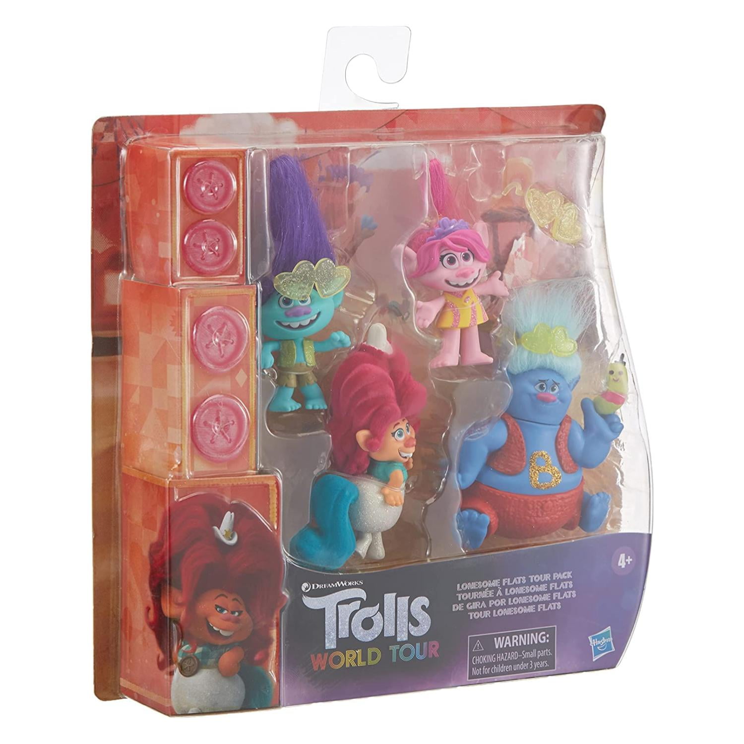Juguete Pack 4 Figuras Trolls World Tour Accesorios Infantil | Lider