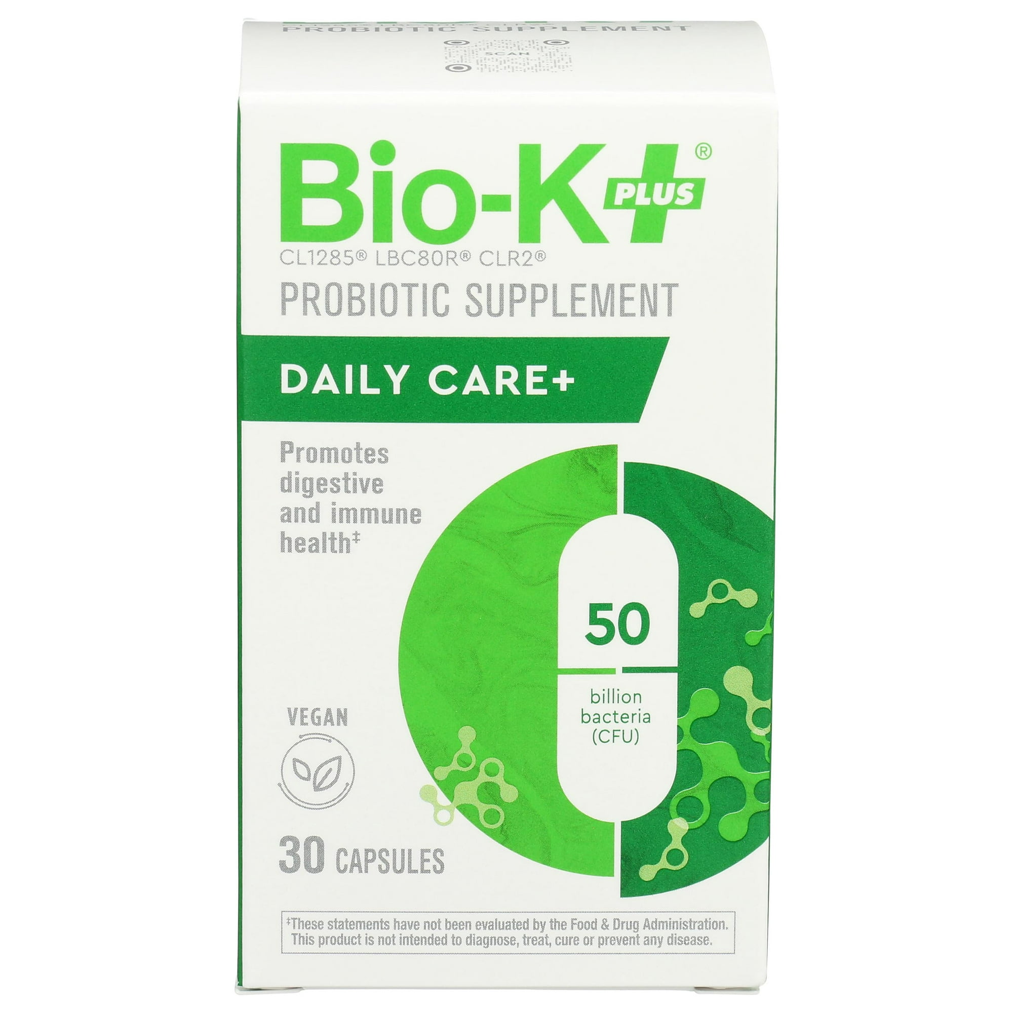 Suplemento probiótico Bio-K + Daily Care Plus 30 cápsulas | Lider