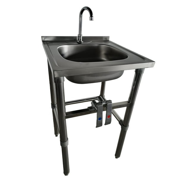 Lavamanos Accion Rodilla Acero Inox. con griferia | Lider