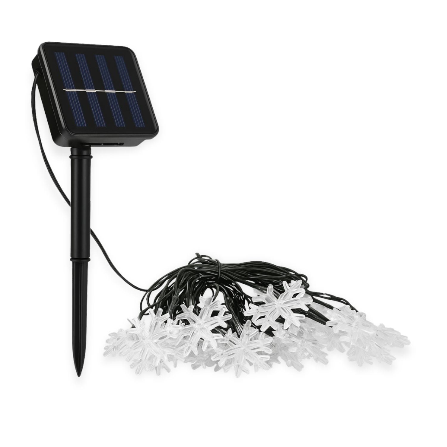 Luces Navidad Led Copo Nieve Solar 4M Calida Decoracion | Lider