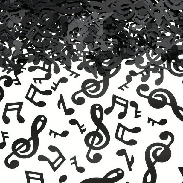 1000pcs, Music Confetti, Music Note Cutouts Black, Musical Confetti ...