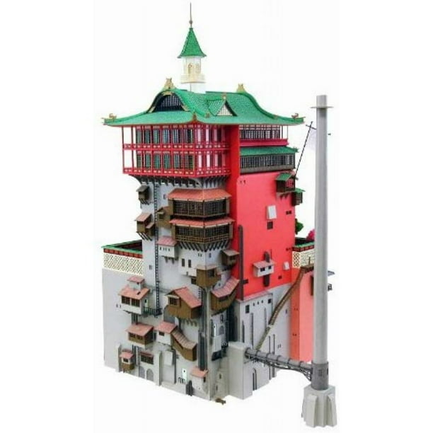 3D Paper Model Puzzle Anime Aburaya Bathhouse Assembly Papercraft ...