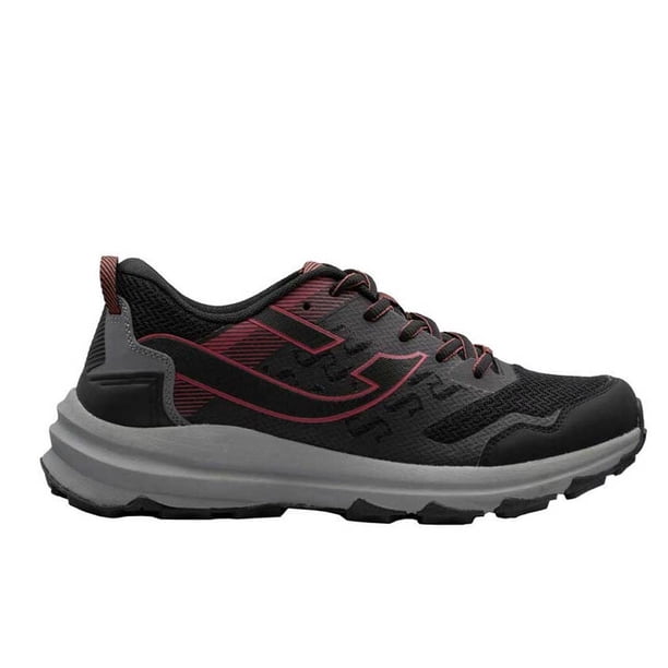 Zapatilla Hombre Trail Running Negro Rojo ZMT1005 Spalding | Lider