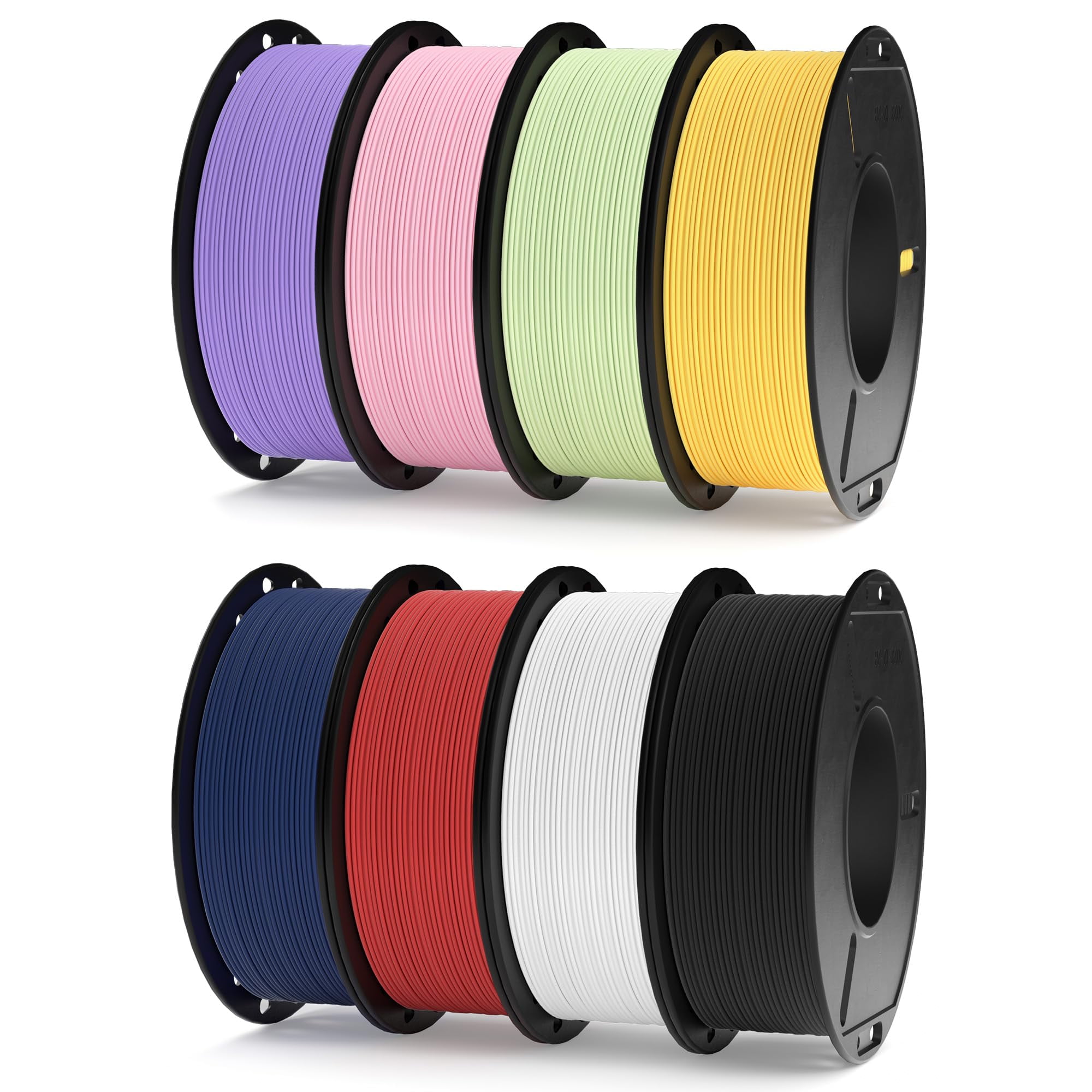 Filamento para impresora 3D ELEGOO Mate PLA de 1,75 mm, 8 colores, 2 kg ...