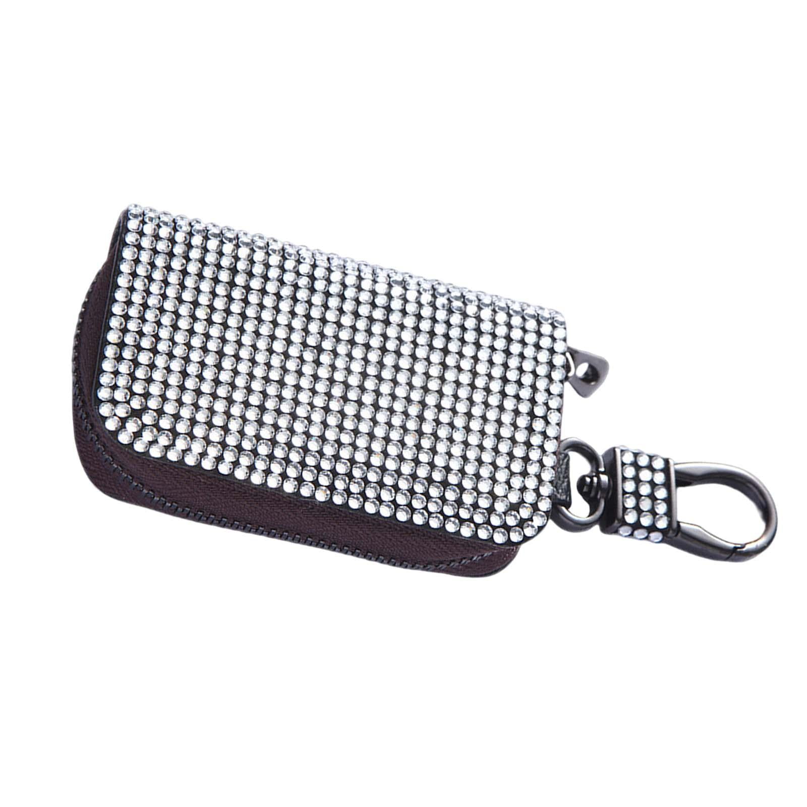 Car Key Fob Case PU Leather Universal Con Gancho De Metal Vehicle Key ...