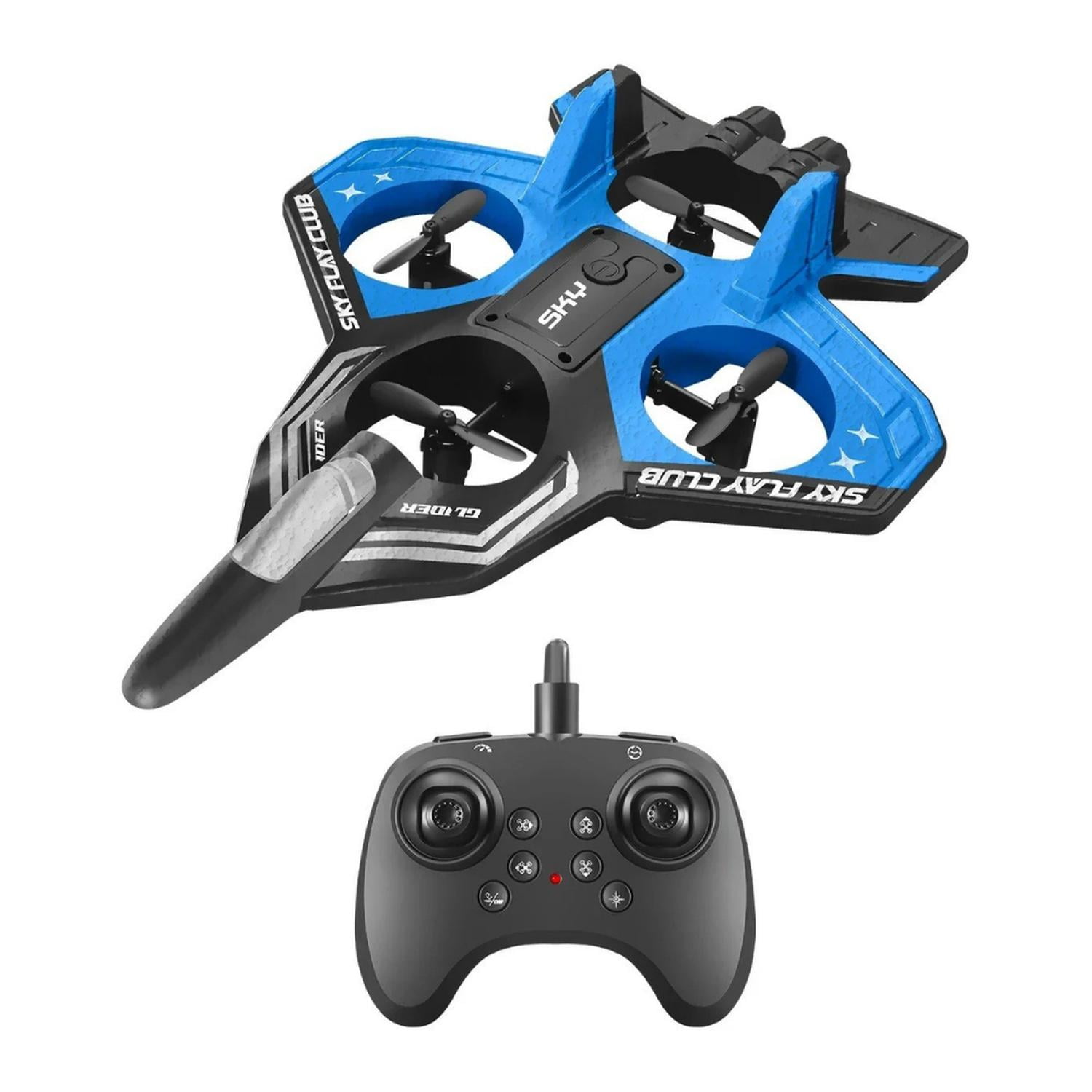 Avion a Control Remoto Acrobatico 360 Grados Jet de Rotacion azul | Lider