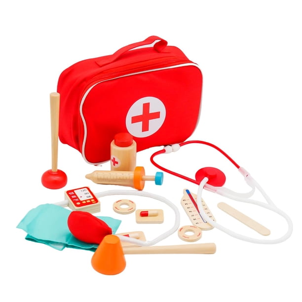 Set Juego de Roles Doctor Niños Madera 12 pcs Bandú | Lider
