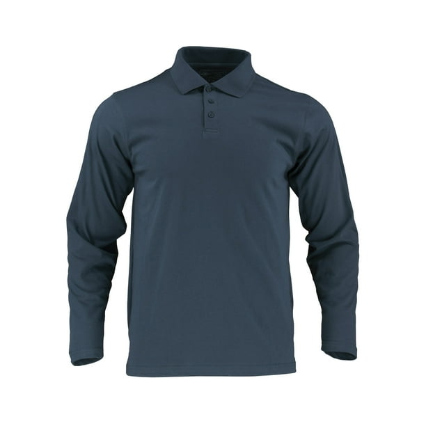 Polera Polo Dryfresh Smooth Manga Larga Hombre Azul Noche Talla XL | Lider