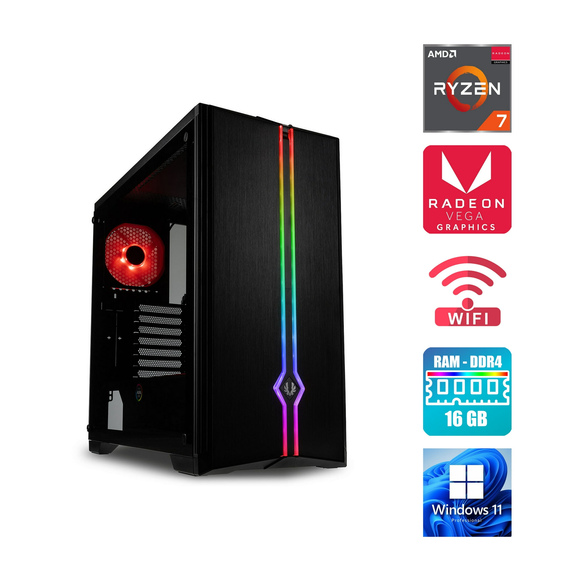 PC Gamer AMD Ryzen 7 5700G - Gráficos VEGA - 16 GB RAM - SSD 500GB M.2 ...