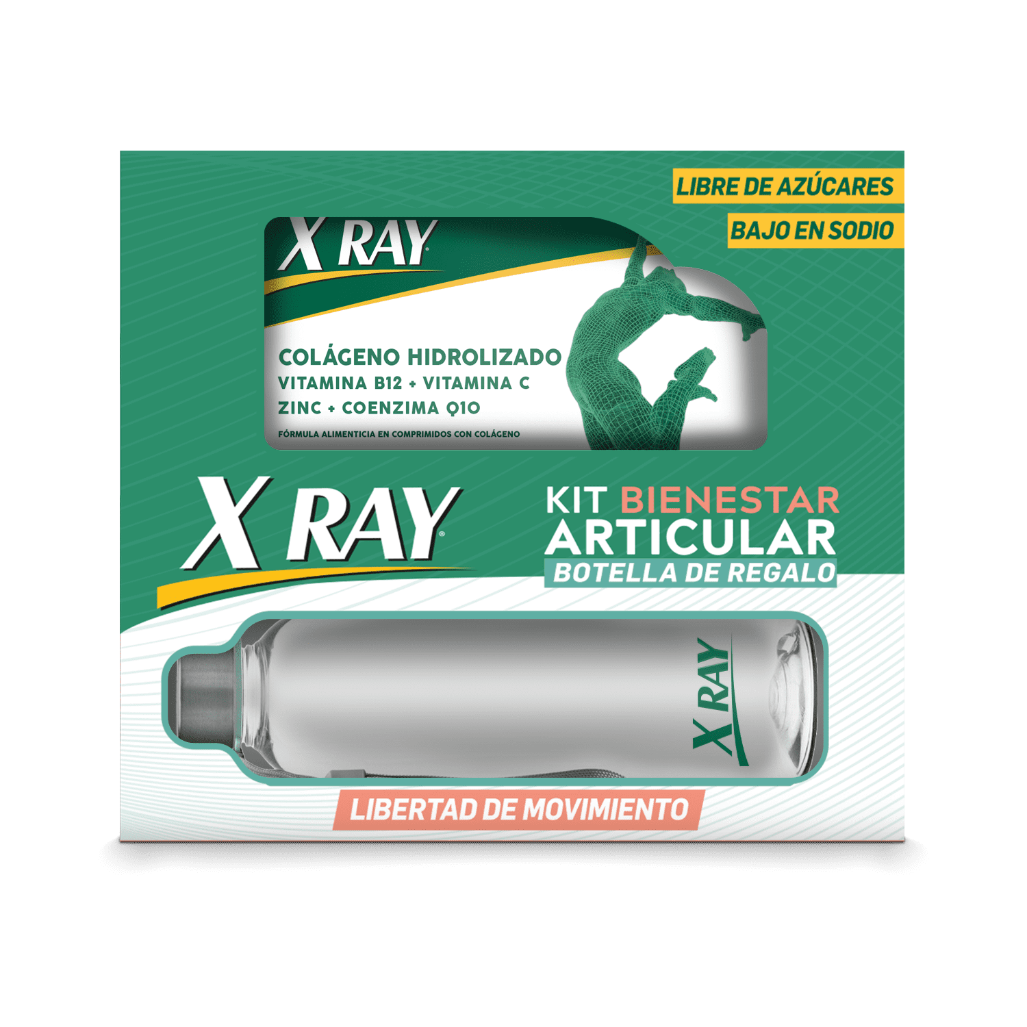 Kit Suplementos Bienestar XRAY 60 comprimidos + botella | Lider