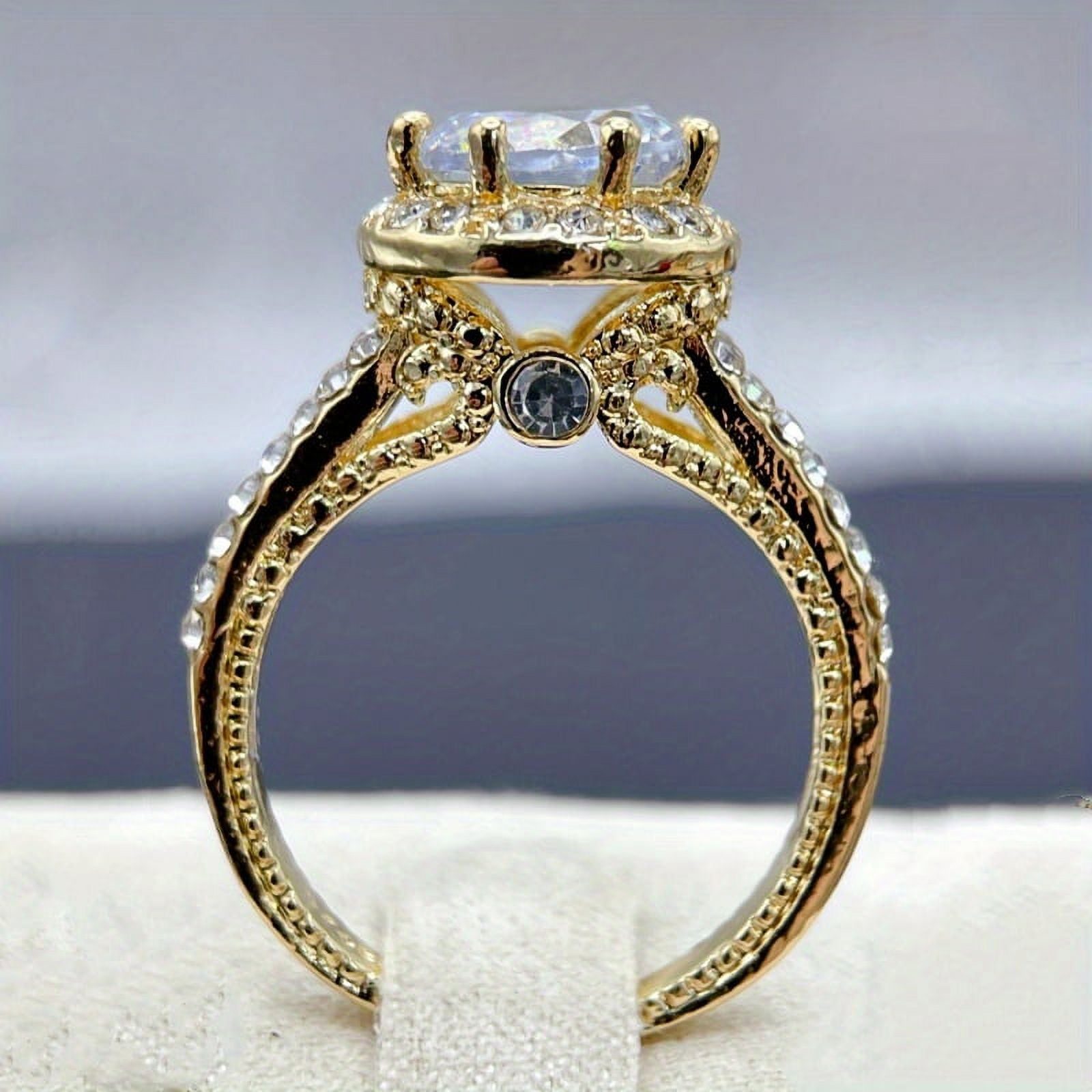 Elegant Women's Zircon Ring for Engagement and Cocktail Parties | Lider