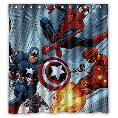 Cortina de ducha de X-Men: Los Cuatro Fantásticos vs. Batallas del Pecado, juego de cortina de ...