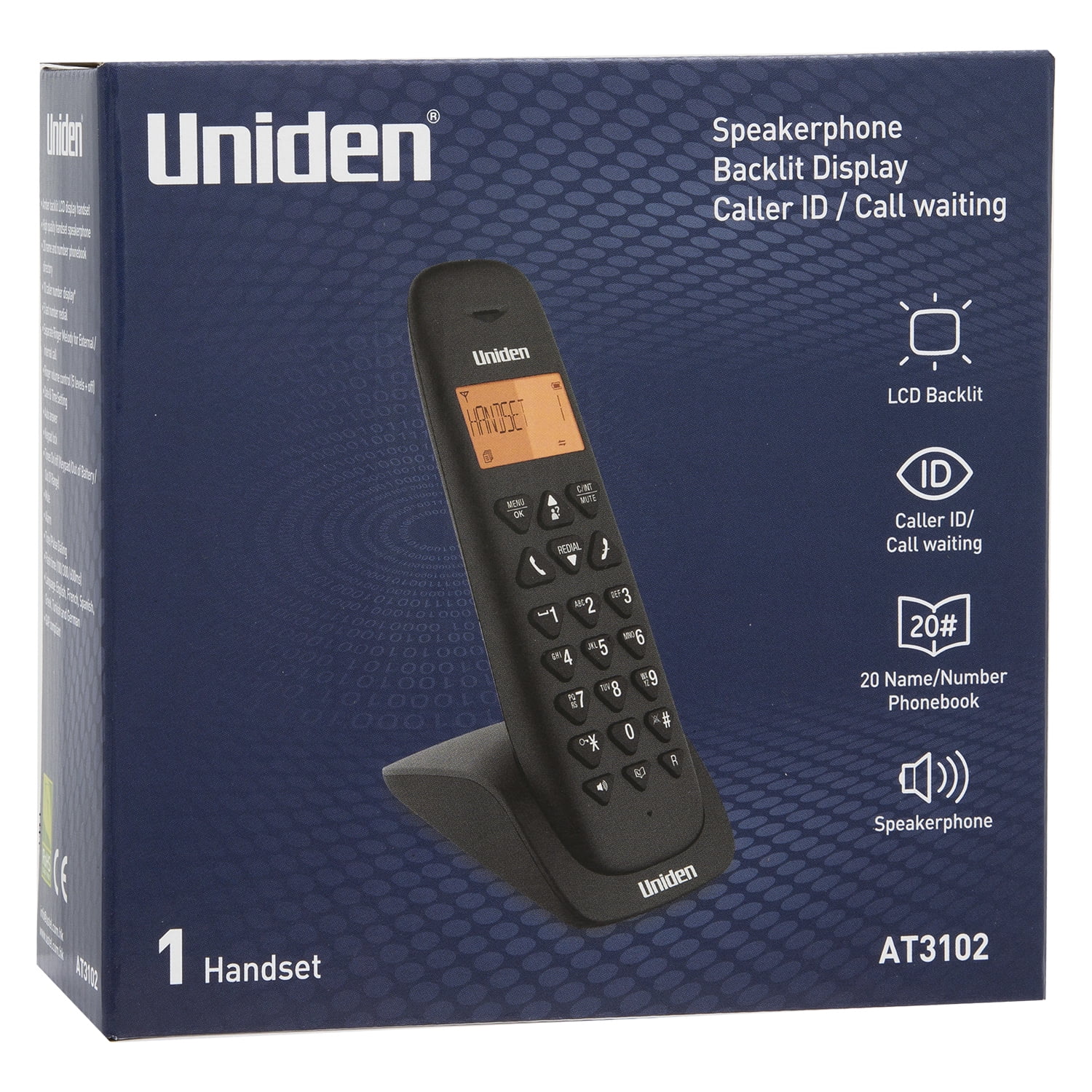 TELEFONO INAL. M. LIBRES UNIDEN AT3102BK NEGRO OPEN BOX | Lider
