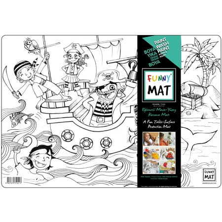Funny Mat Tapete Para Colorear Piratas (48X33.5) ¡Nuevo En