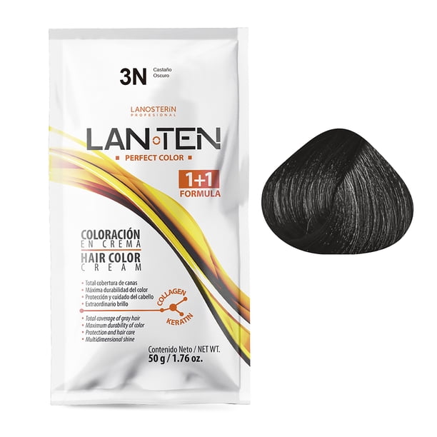 Inner Pack Lan Ten Tintura 1+1 Castaño Oscuro 3N (12 Unidades) | Lider