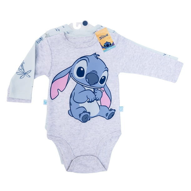 Set X2 Body Manga Larga Stich Unisex 6-9 Meses | Lider