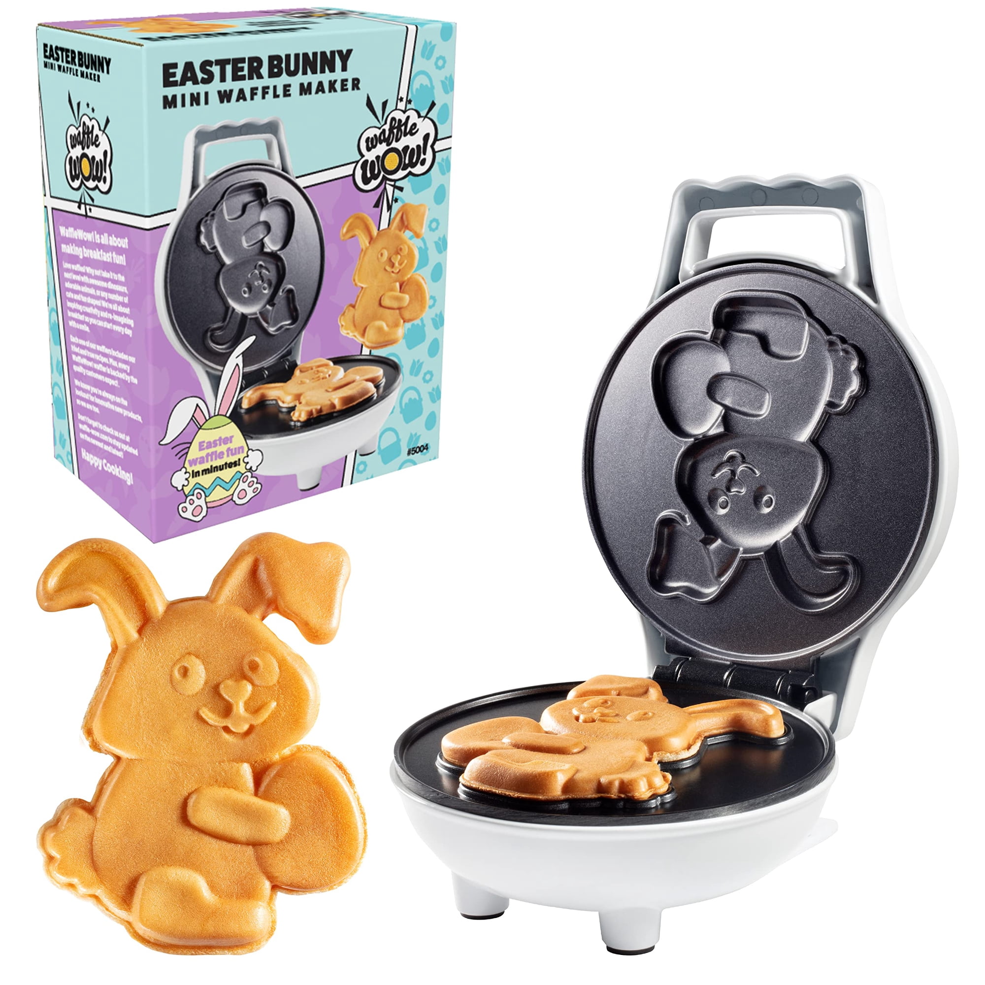 Máquina para hacer gofres Waffle ¡Guau! Conejo de Pascua pequeño, 10 cm ...