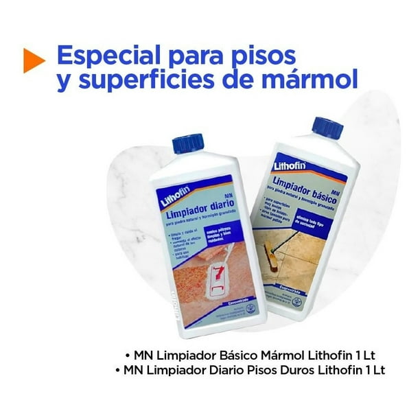 Pack Pisos De Marmol (limpiador Basico + Diario) Lithofin | Lider