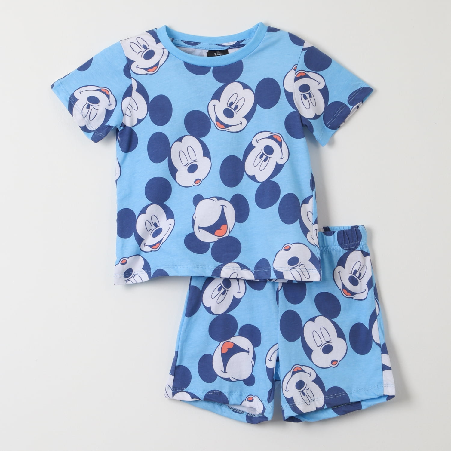 Pijama Corto Niño Mickey Full Print Celeste Disney | Lider