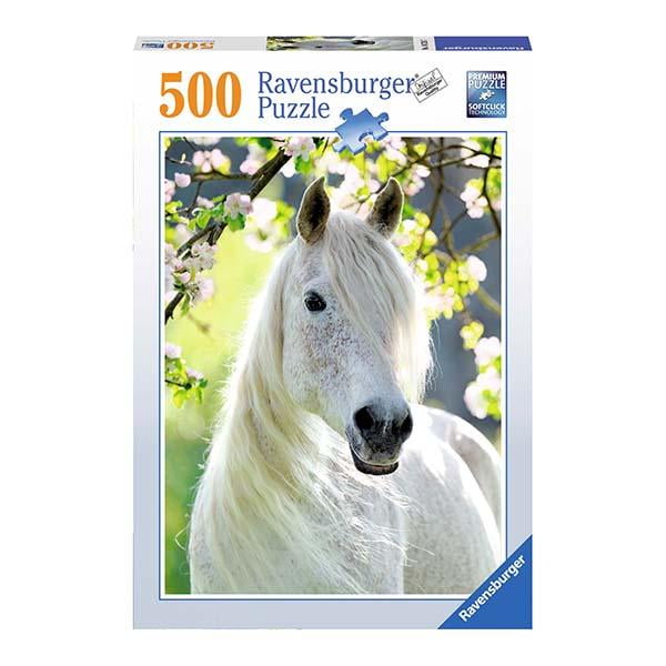 RAVENSBURGER PUZZLE CORCEL BLANCO -500 PIEZAS. | Lider