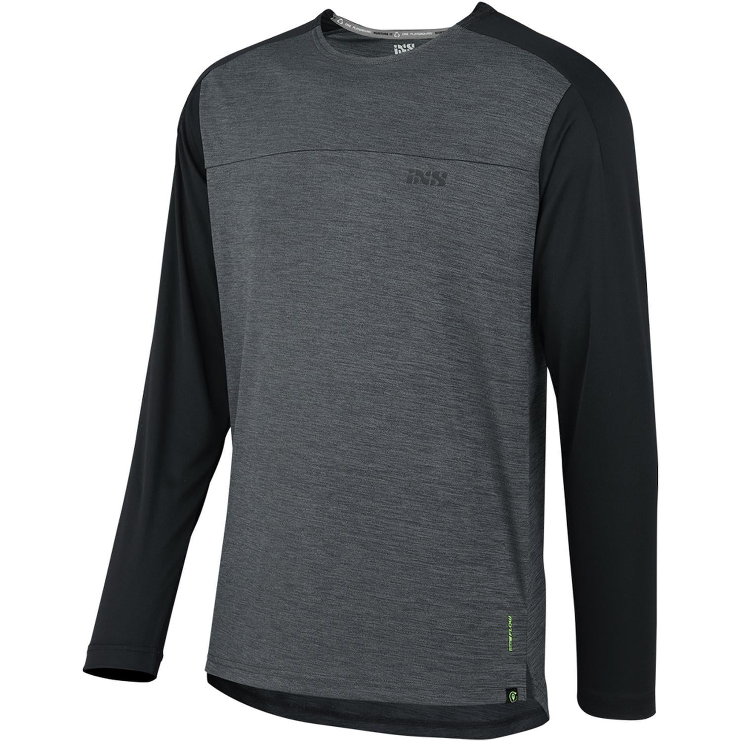 Jersey IXS Manga Larga Infantil JR Flow X Graphite Negro KS | Lider