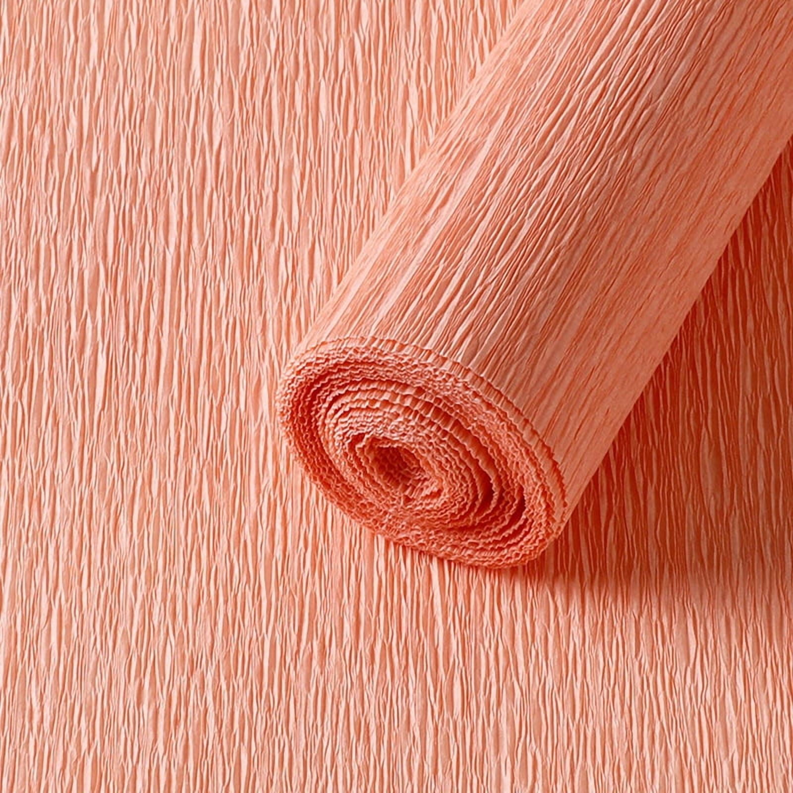 Xiao Hua Rollo de papel crepé naranja claro de 249 x 50 cm (1 rollo ...