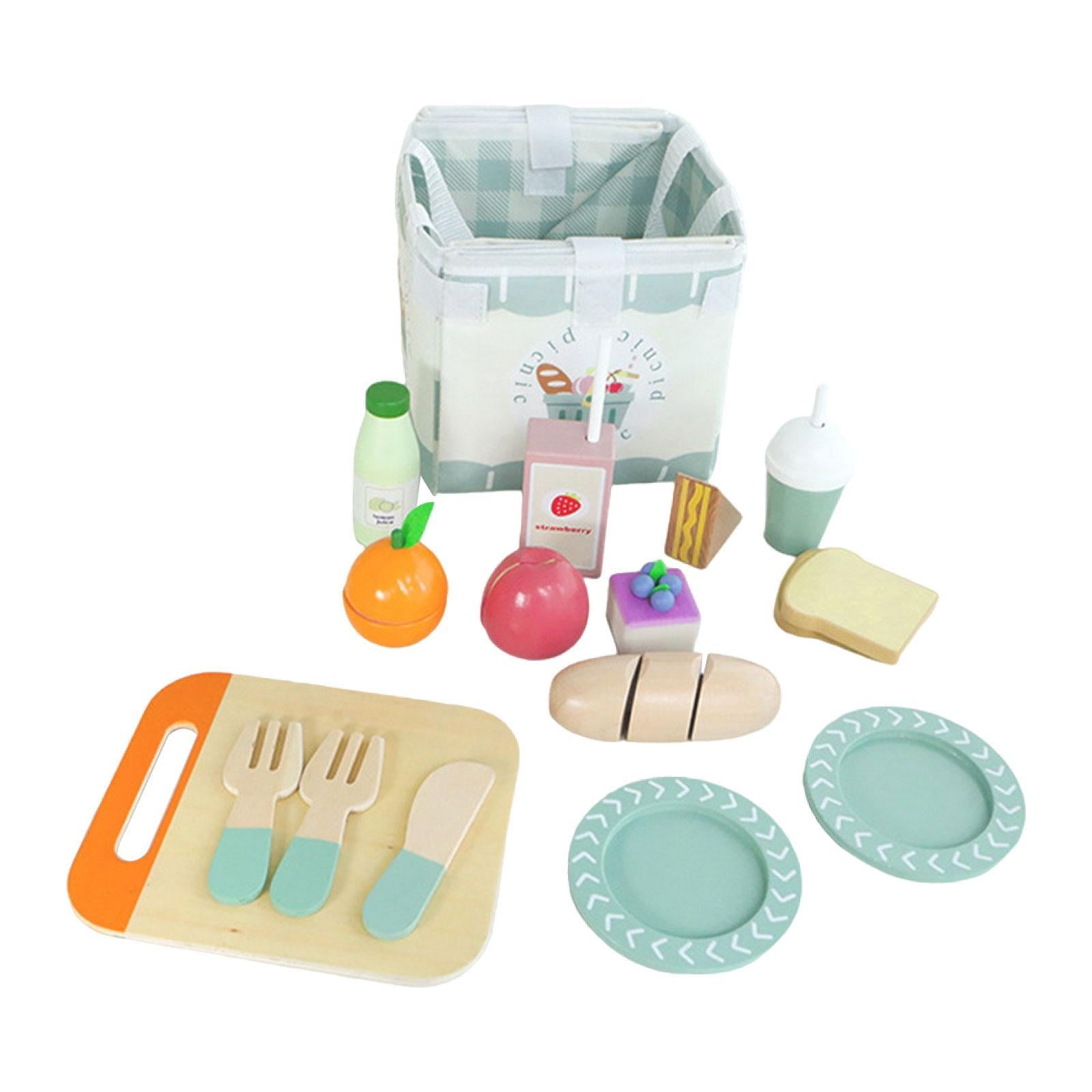 Juguete De Madera Para Jugar Con Comida, Verduras Y Frutas Para Niños ...