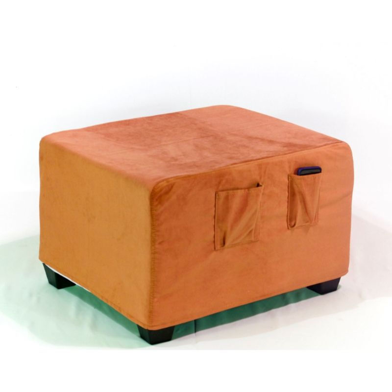 Pouf Cama Sorrento Felpa Terracota | Lider