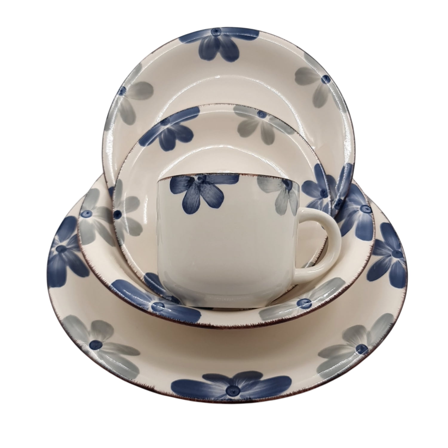 Juego de loza set 30 pzas vajillas tazas bowl sophie | Lider