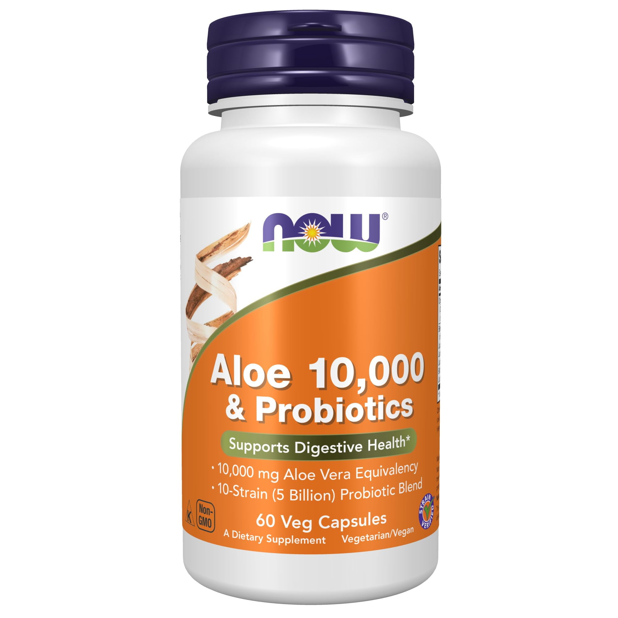 Supplement Now Foods Aloe 10,000 y probióticos 60 cápsulas | Lider