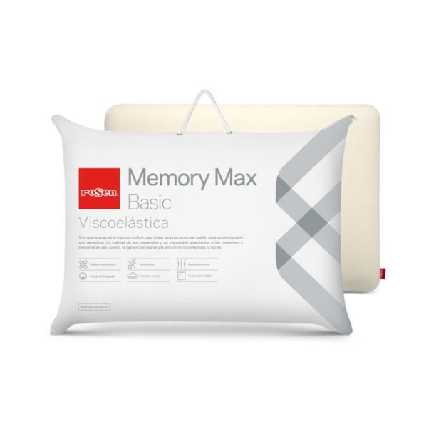 Almohada Memory Max Basic 60% Algodón 42x62 cm | Lider