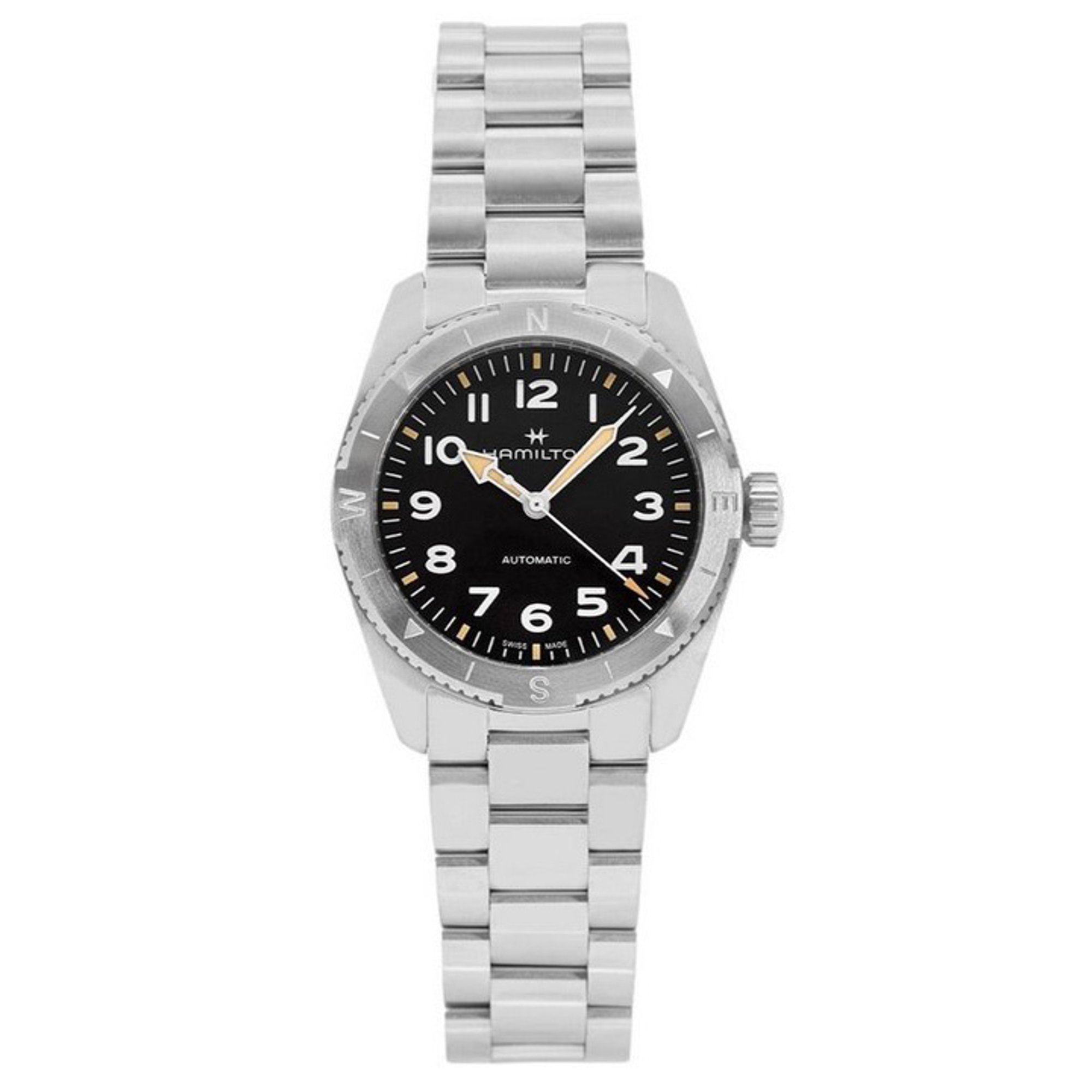 Reloj Hamilton Khaki Field Expedition Stainless Steel Black Dial ...